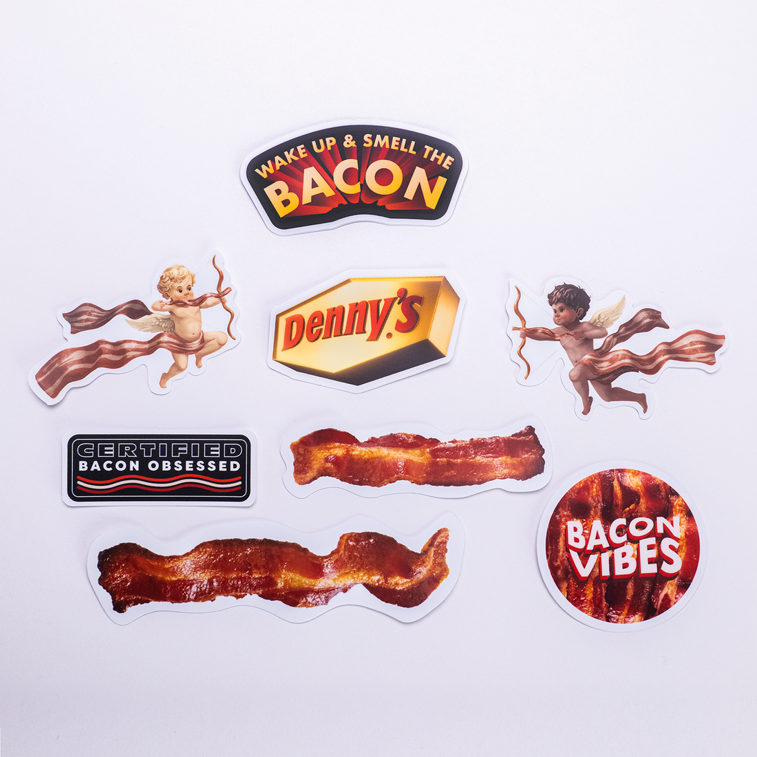 Baconalia Water Bottle + Sticker Set – Denny's Diner Drip